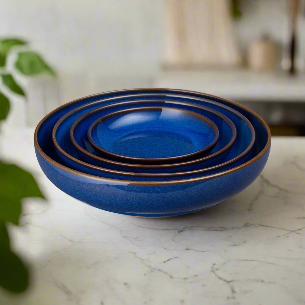 Denby Imperial Blue 4 Piece Nesting Bowl Set – Buy Me Once UK
